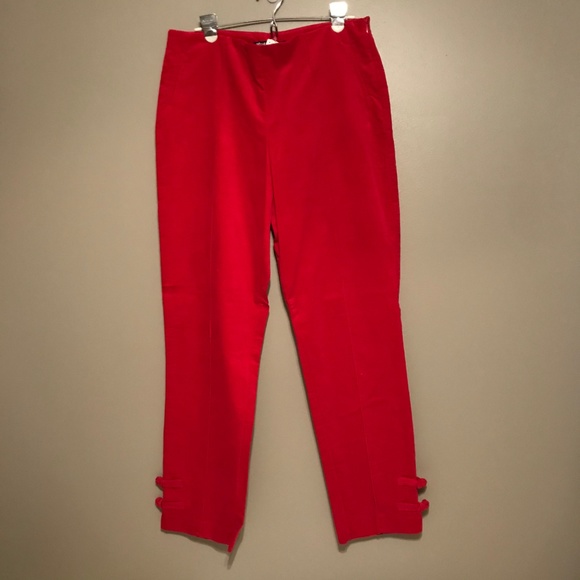 Work Order | Pants & Jumpsuits | Work Order Side Zip Red Pants Size 2 ...